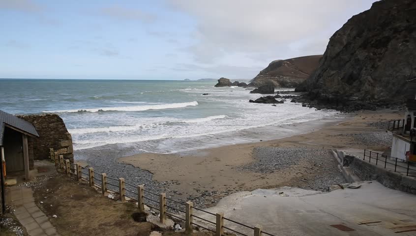 St Agnes Beach Cornwall England UK Near To Redruth And Newquay Stock ...