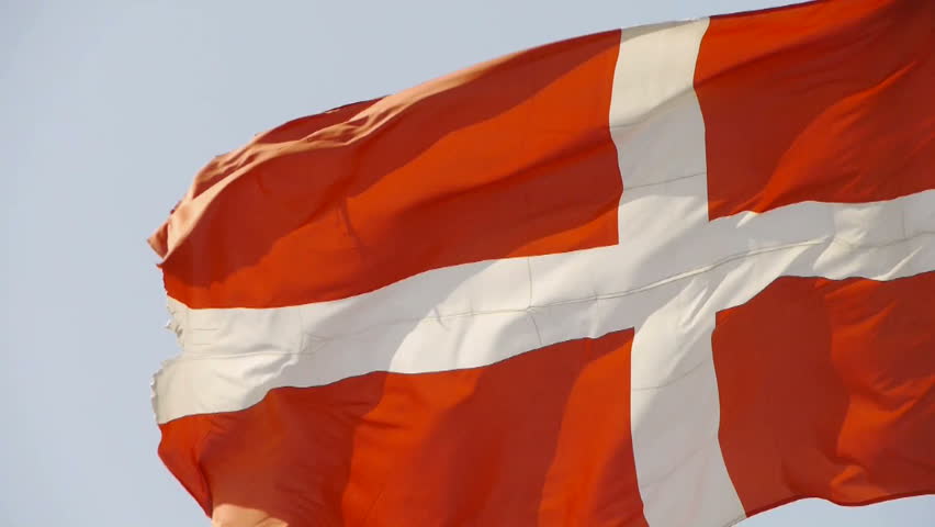Danish Flag In The Wind Stock Footage Video 3204253 | Shutterstock