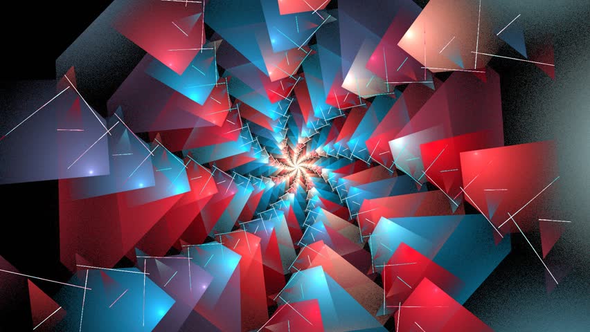 Adamant. HD Abstract Fractal Art Transformation Background. Loopable ...