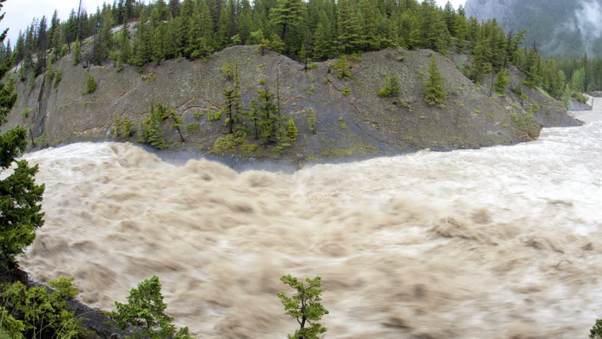 Storm Water Fast Flowing River Natures Environmental Wild Weather ...