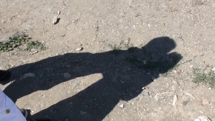 The Shadows of Two Children Stock Footage Video (100% Royalty-free ...