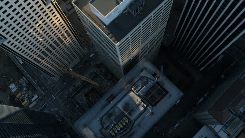 Aerial Vertical View Of Skyscrapers And Streets A Modern Congested ...