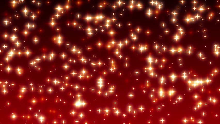 Warm Sparkling Red Stars Twinkle On Red Ramp 4K Background Loop 1 Stock ...