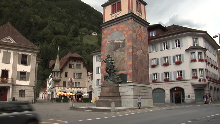 ALTDORF, SWITZERLAND - CIRCA 2013: Altdorf Town In Switzerland And ...