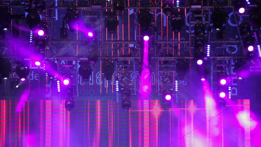 Led Lights Effects On the Stock Footage Video (100% Royalty-free ...