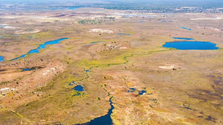 Aerial View of the Okavango Stockbeeldmateriaal en -video's (100% ...