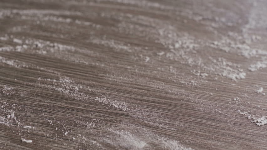 Culinary Background Texture With Scattered Dry White Cake Flour On A ...