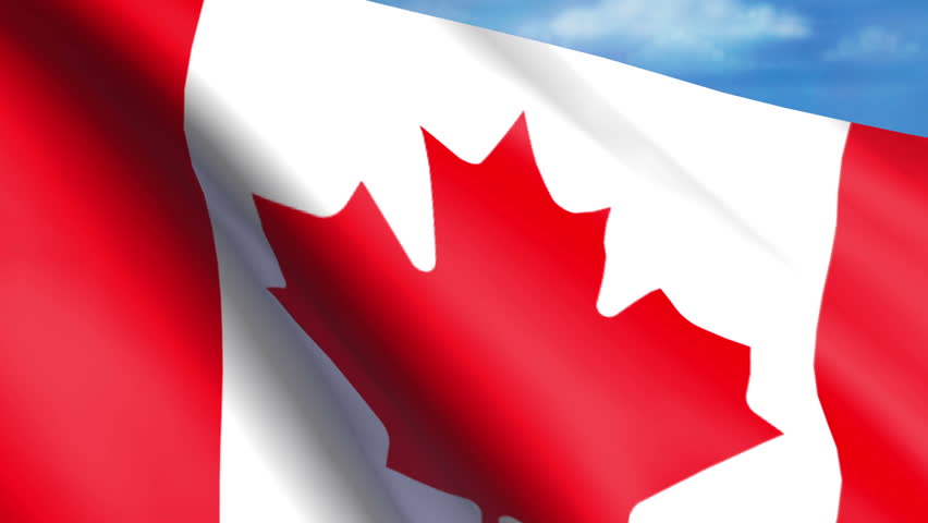 Looping Canadian Flag Animation with Stock Footage Video (100% Royalty ...