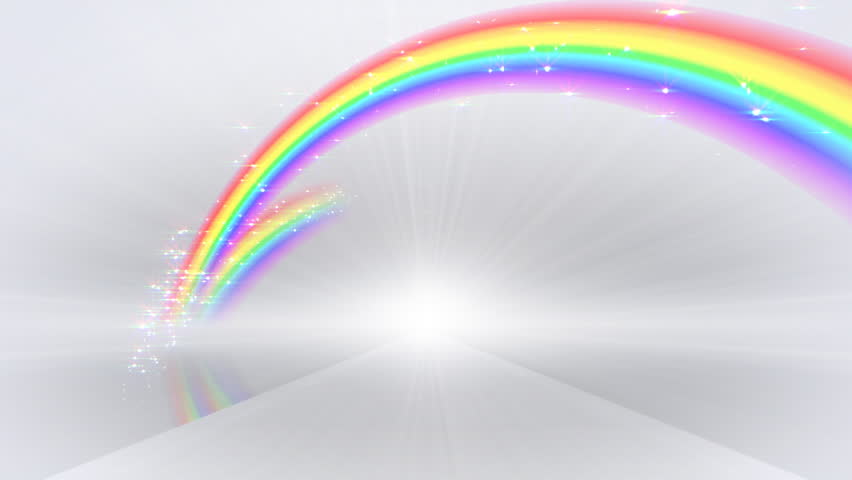 Rainbow In White Background. Stock Footage Video 686920 | Shutterstock