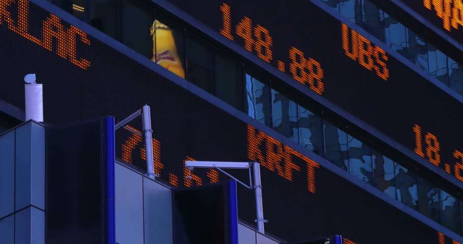 Stock Market Ticker Stock Footage Video 822922 | Shutterstock