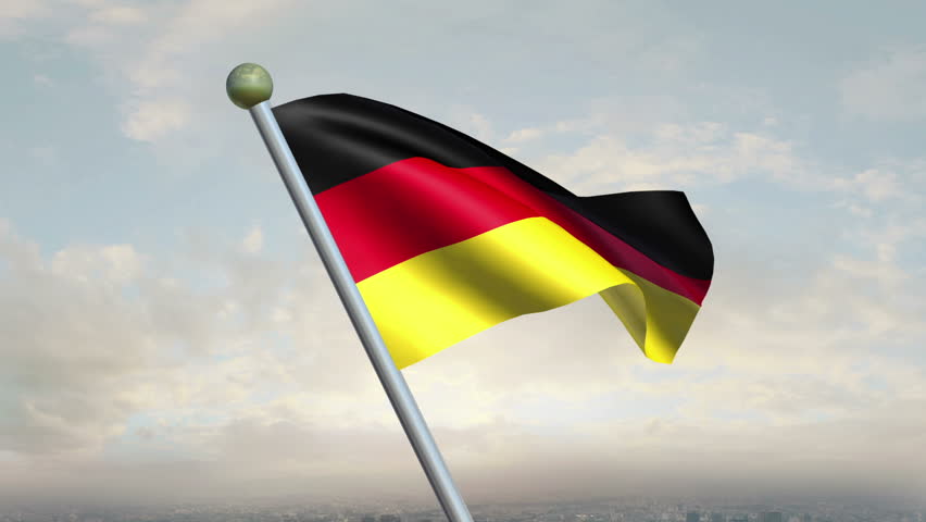 Germany Flag, HQ Animated On An Epic Background, Neutral Stock Footage ...