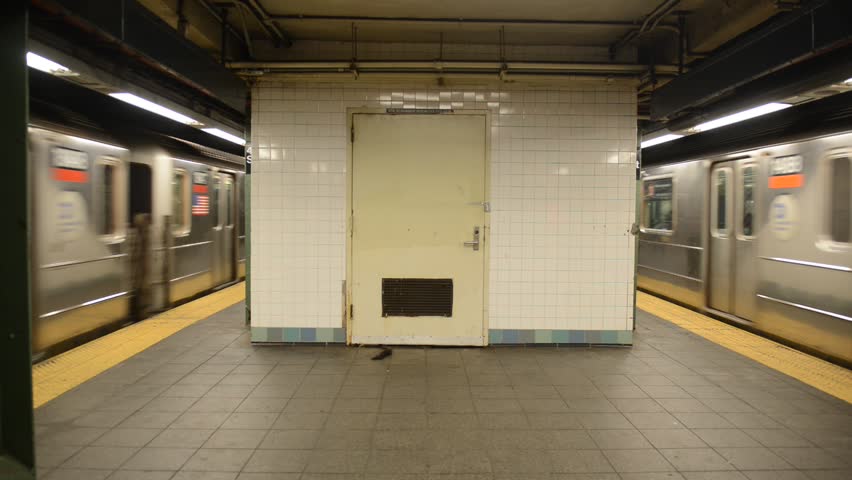 Subway-train Moving in Manhattan New Stock Footage Video (100% Royalty ...