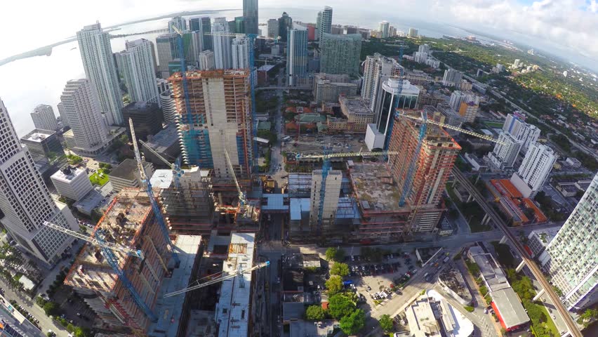 Aerial View Brickell City Center Stock Footage Video (100% Royalty-free ...