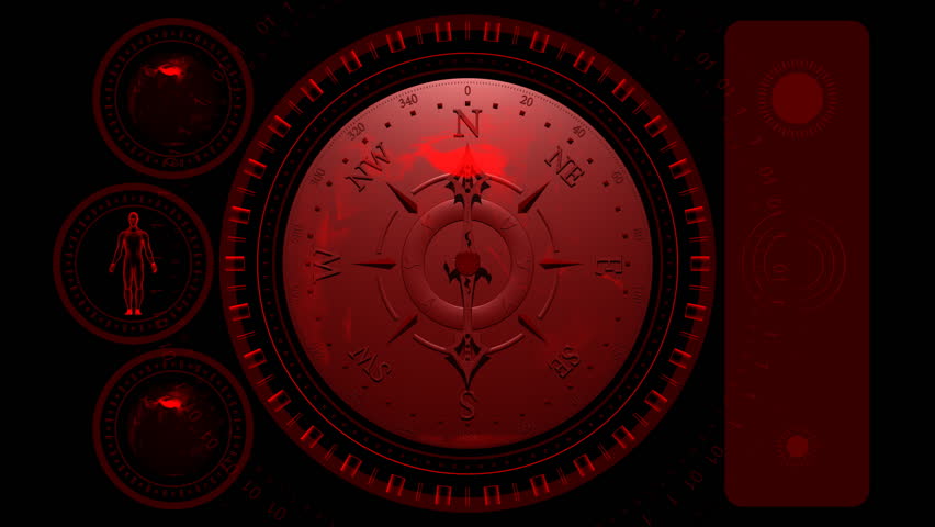 Compass Screen - Hi-tech 26 Stock Footage Video (100% Royalty-free ...