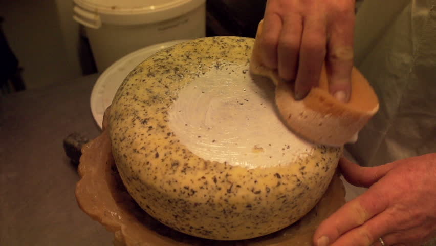 Coating Cheese With A Layer Of Plastic Stock Footage Video 7816786 ...