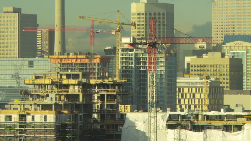 This Is A Construction Site In Downtown Calgary In Time Lapse With In ...