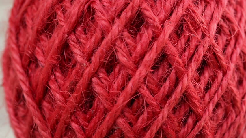 Close up of Red Yarn Stock Footage Video (100% Royalty-free) 8033680 ...