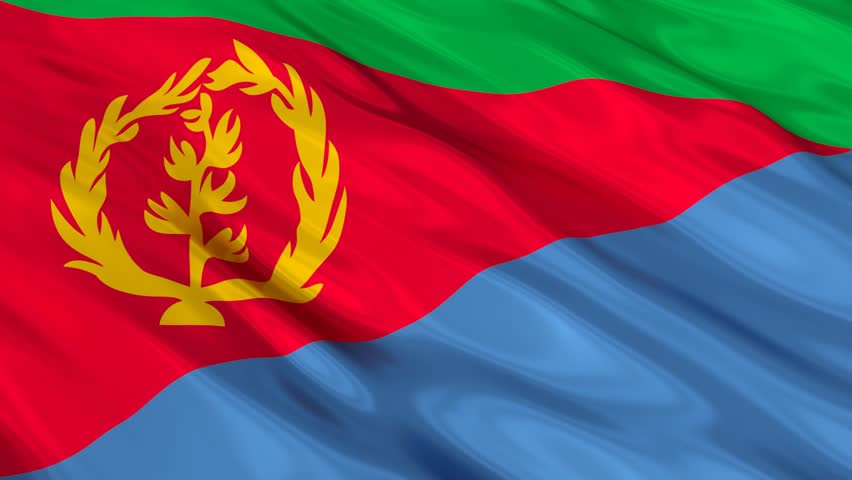 Stock video of flag of eritrea waving in the | 8069110 | Shutterstock