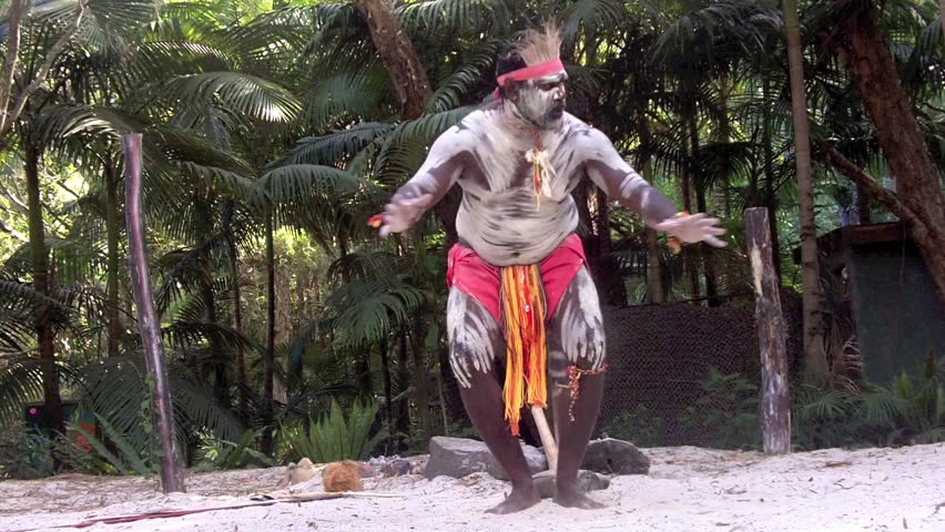 Yugambeh Aboriginal Warrior Man Dance Stock Footage Video (100% Royalty ...
