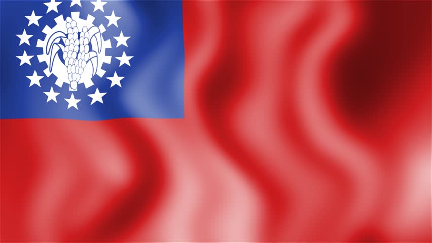 Apia Capital City Flag Of Samoa, Close Up Realistic 3D Animation ...