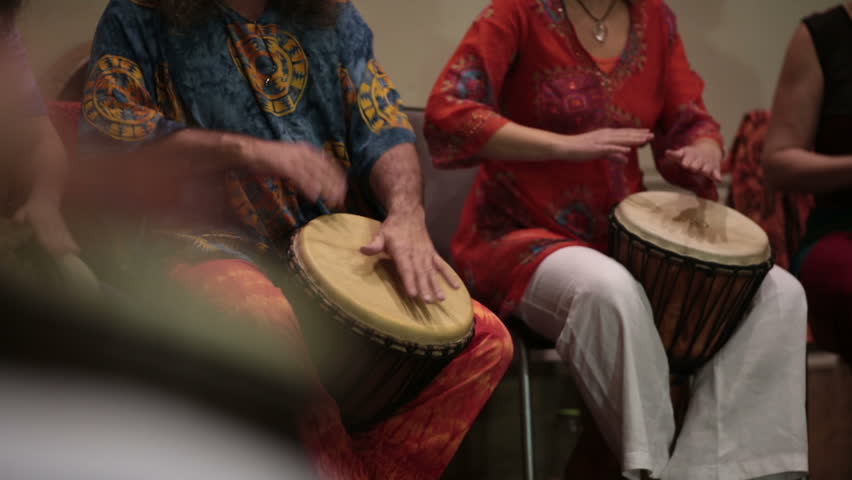 Group of Musicians Playing Drums Stock Footage Video (100% Royalty-free ...