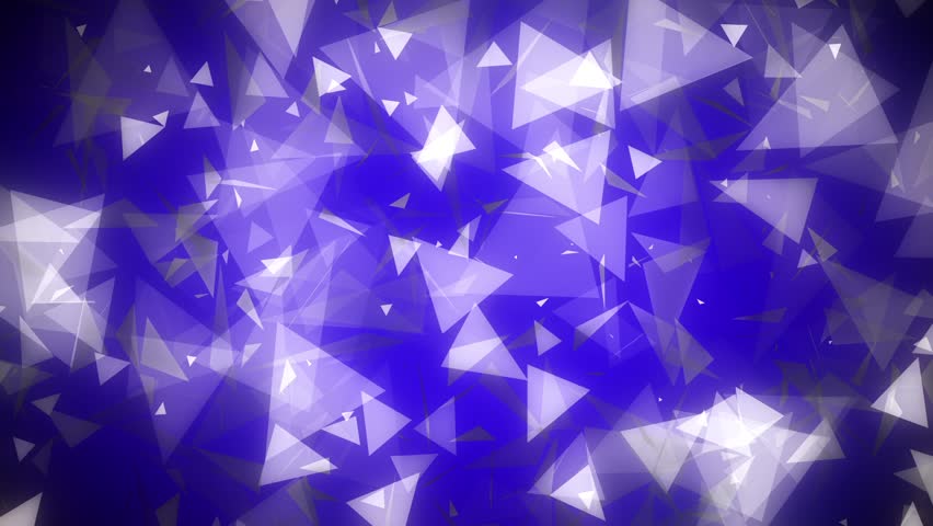 Dark Blue Glowing Triangles Abstract Stock Footage Video (100% Royalty ...
