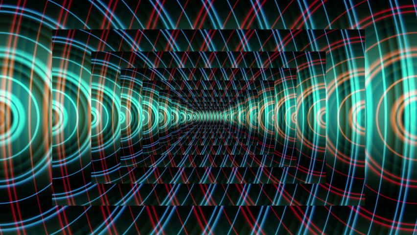 3D Abstract Animation Of Colorful Sound Wave Equalizer. In 3d Abstract ...