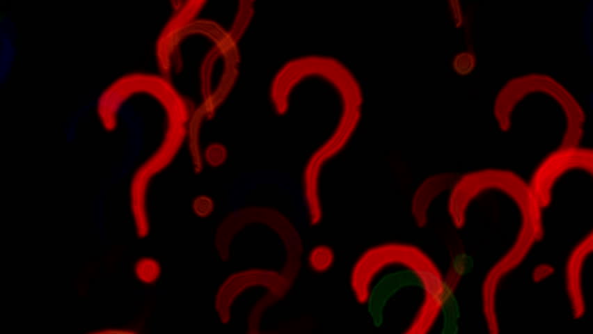 Stock video of question marks glitter defocused blinking background ...