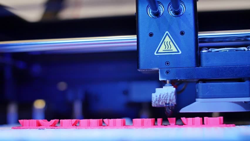 3d Printing in Process. Advanced Stock Footage Video (100% Royalty-free ...