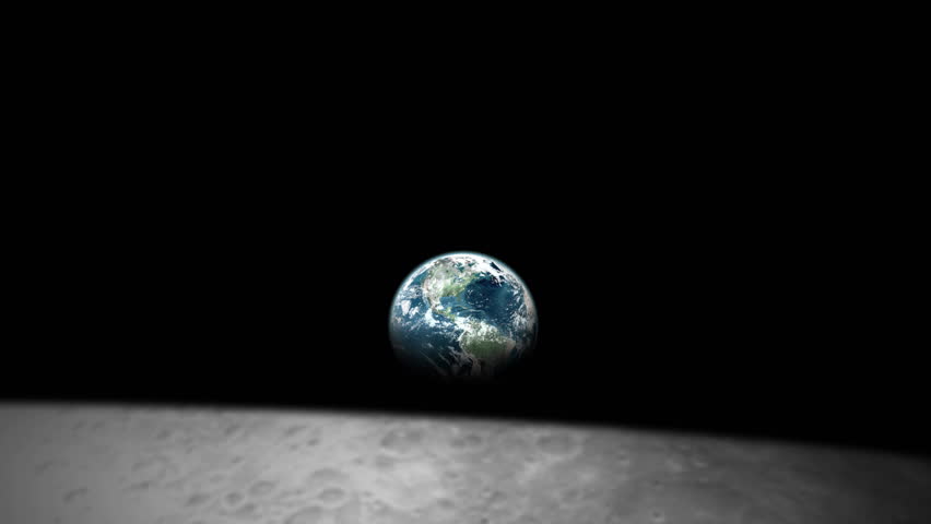 Earthrise from the Surface of the moon image - Free stock photo ...