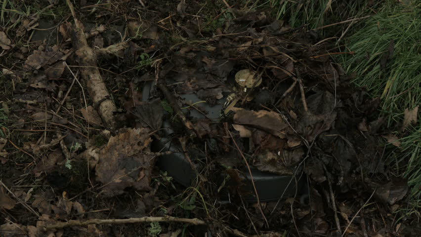 A Close Up Shot Of A WW2 German Teller Mine With Allies Mine Marker ...