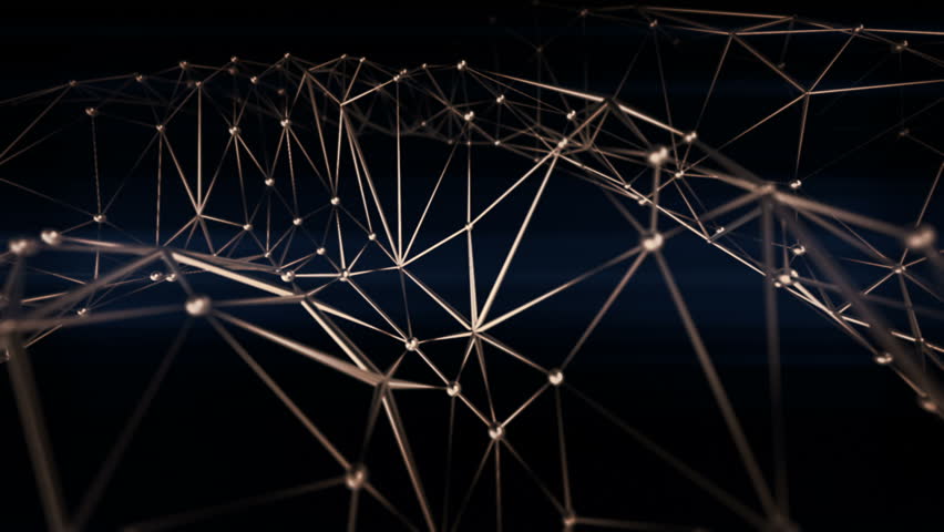 Beautiful Animation of 3d Network Arkivvideomateriale (100 % royalty ...