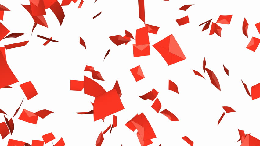 Stock video of flying red envelopes - seamless loop, | 9537950 ...