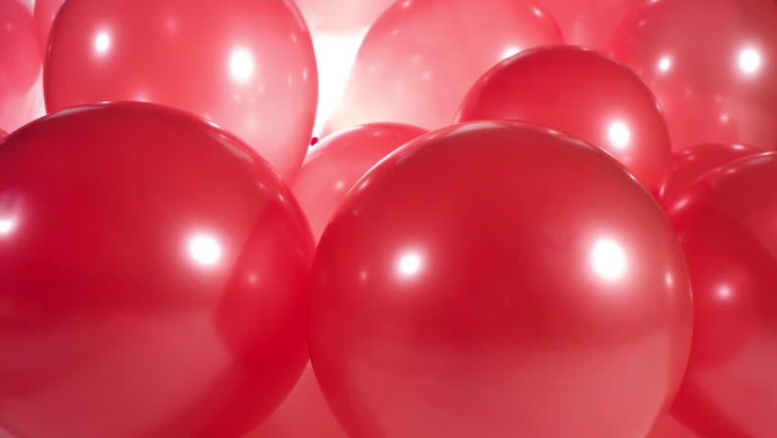 Vivid Red Balloons 4k Motion Stock Footage Video (100% Royalty-free ...