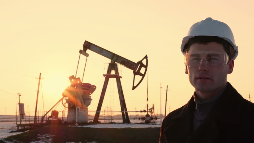 Engineer Oil Industry, Oil Rig Worker, Mining Winter, Harsh Work Záběr ...