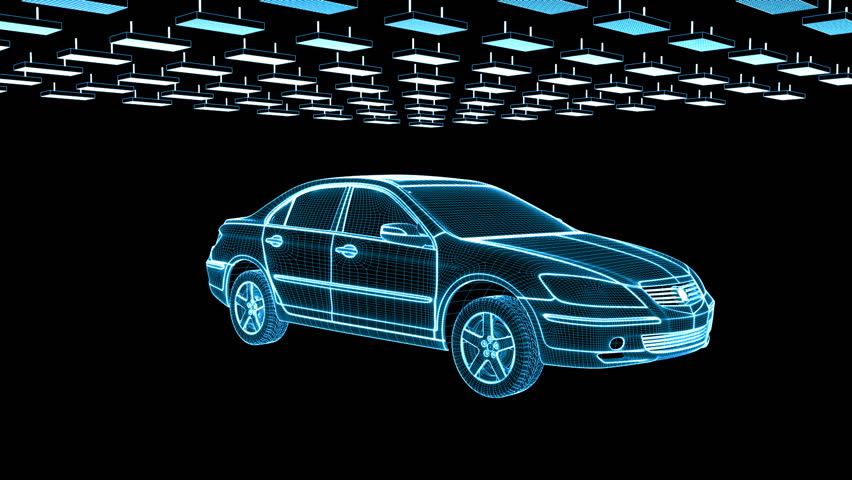 Car Sketch Rotating, Seamless Loop Stock Footage Video 832558 ...