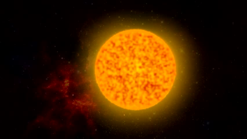 The Sun Beautiful 3d Animation Of The Sun With Fire And Explosion Stock ...